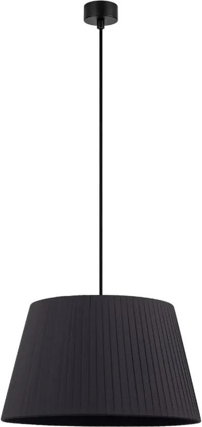 Černé stropní svítidlo s černým kabelem Sotto Luce Kami, ⌀ 36 cm