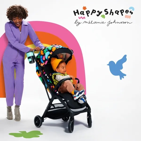 KINDERKRAFT SELECT - Sportovní kočárek NUBI 2 Happy shapes