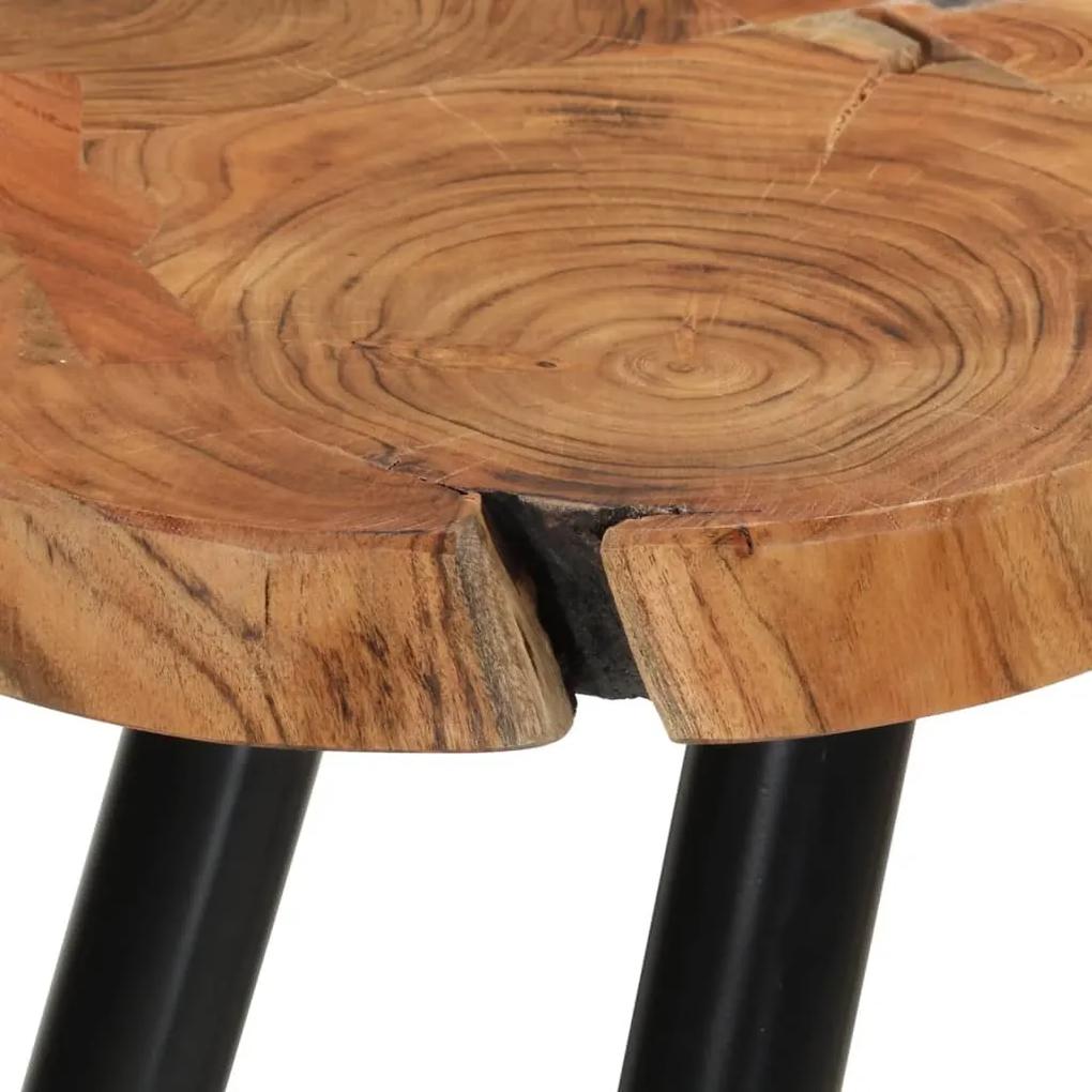vidaXL Konferenční stolek 35 cm 4 dřevěné koláče sheeshamové dřevo [242444]