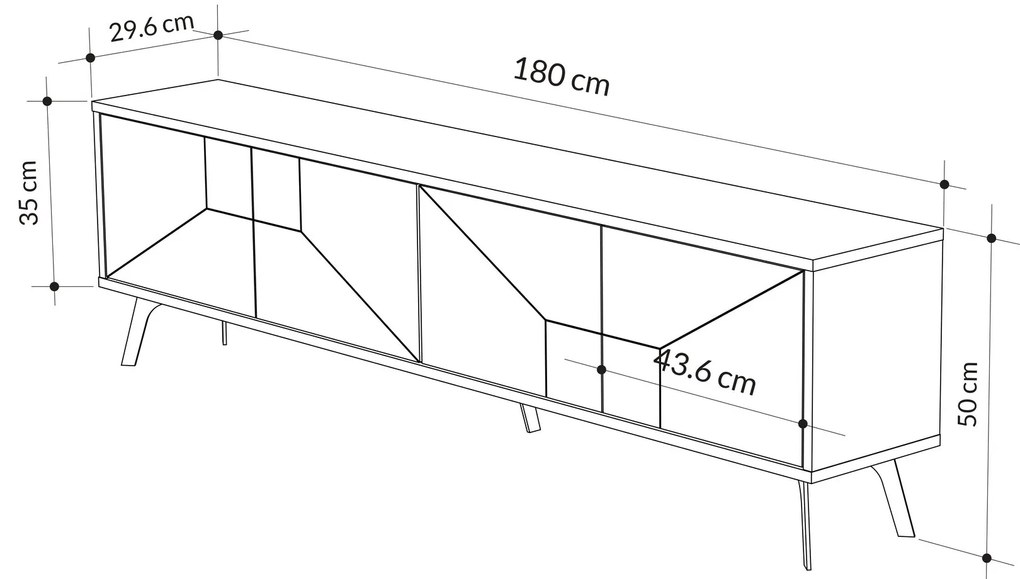 TV stolek/skříňka Duben (Dub). 1073285