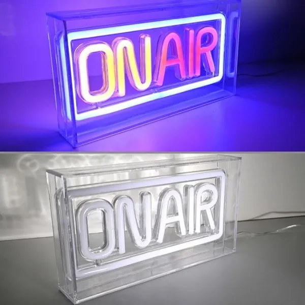 JUST LIGHT. 85013-70 - LED Neonová stolní dekorace NEON LED/4W/5V On Air