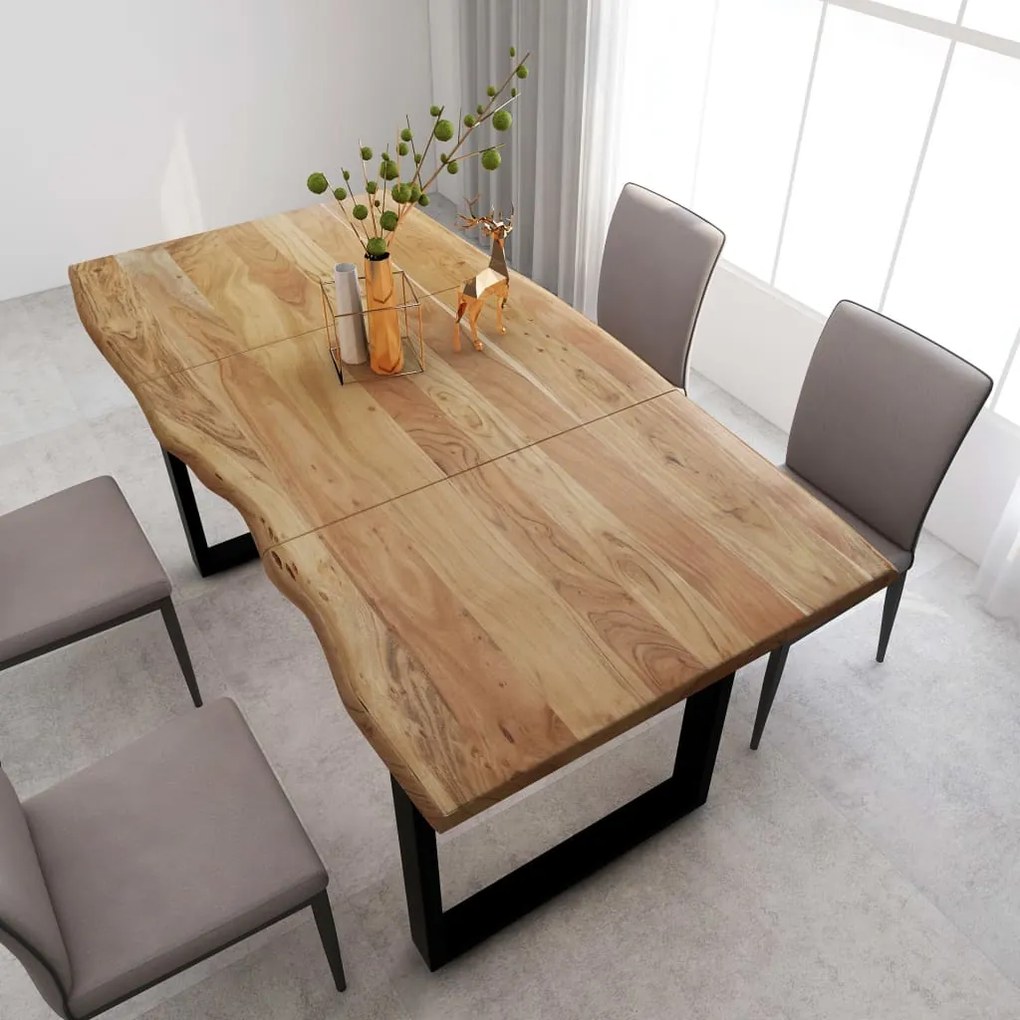 Jídelní stůl 180 x 90 x 76 cm masivní akáciové dřevo,  286472