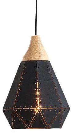 Deflee stropní svítidlo SCANDINAVIA I BLACK SS37705kov, masivní dřevo  22 cm x 28 cm x 22 cm