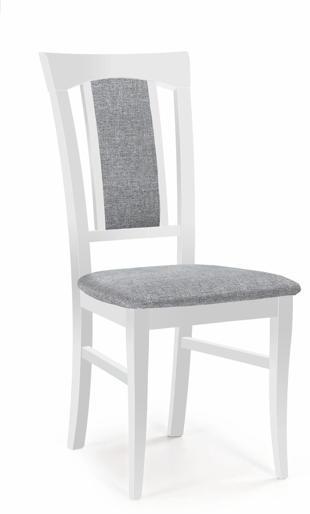 Jídelní židle Korso, bílá/šedá