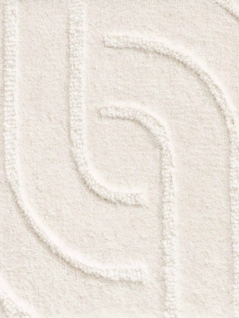Vikosa, Kusový koberec Vikosa Arcura 106269 Cream White kruh, 120x120 (průměr) kruh, bílá, ložnice