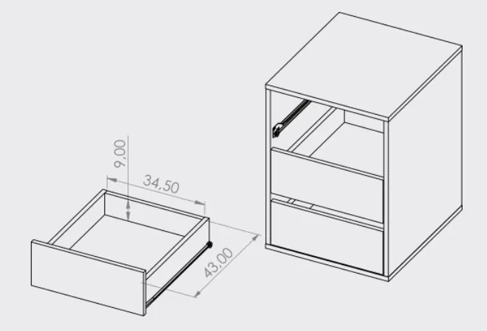 Gib Kontejnerek Bono - bílá