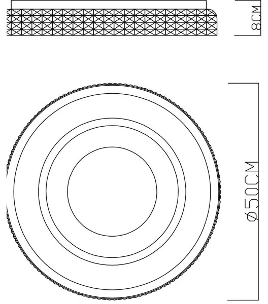 Globo 41290-52 - LED Stmívatelné stropní svítidlo LUCKY LED/52W/230V + DO