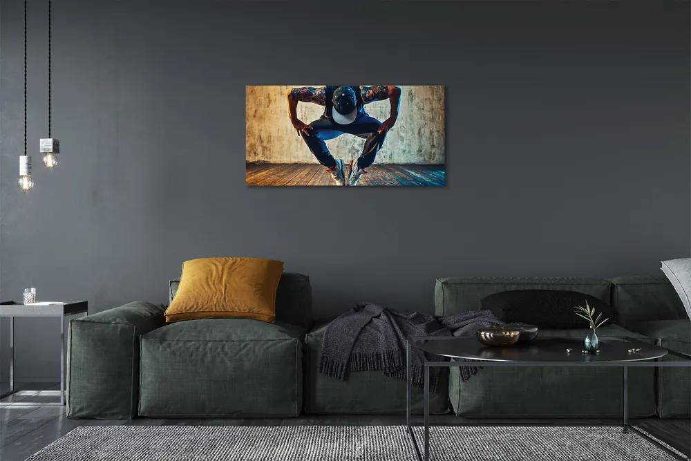 Obrazy na plátně Muž hip-hop 125x50 cm