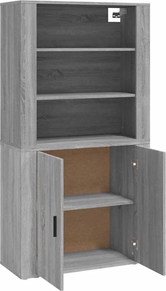 Skříň highboard šedá sonoma kompozitní dřevo 3185365