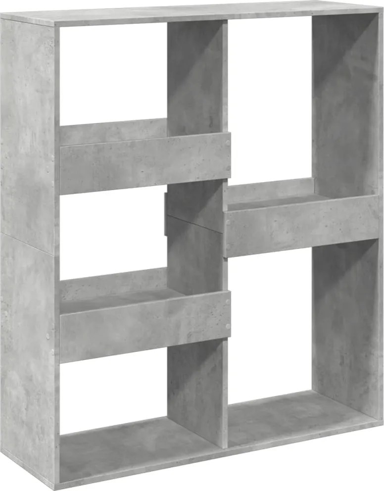Dělicí stěna betonově šedá 100 x 33 x 115 cm kompozitní dřevo 3309549