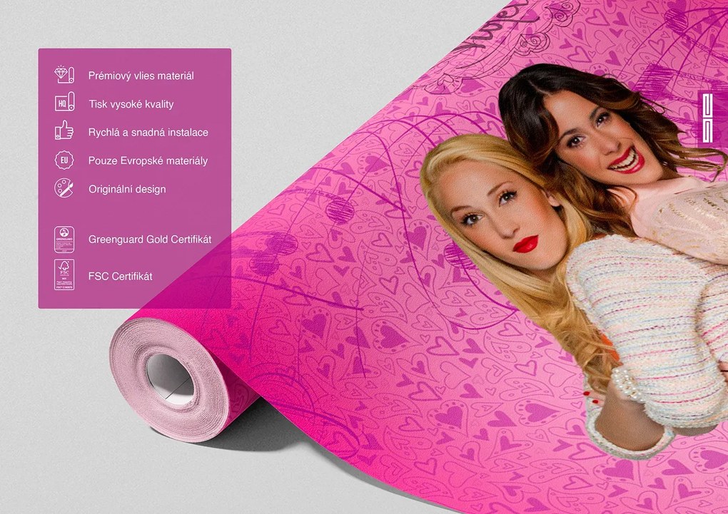 Dětská vliesová fototapeta na zed' Violetta, Disney | 90 x 202 cm | DFTDNV 5465
