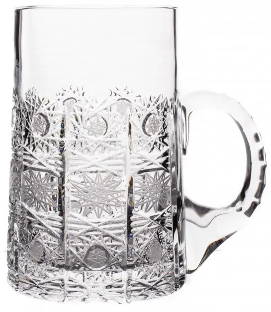 Broušená pivní sklenice, Royal Crystal, 500ml