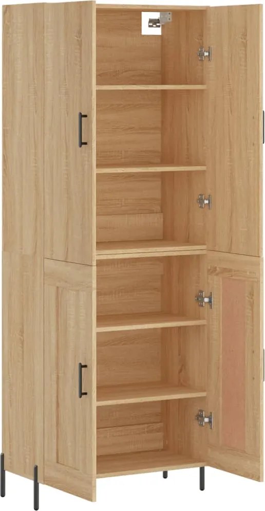 Skříň highboard dub sonoma 69,5 x 34 x 180 cm kompozitní dřevo 3195798