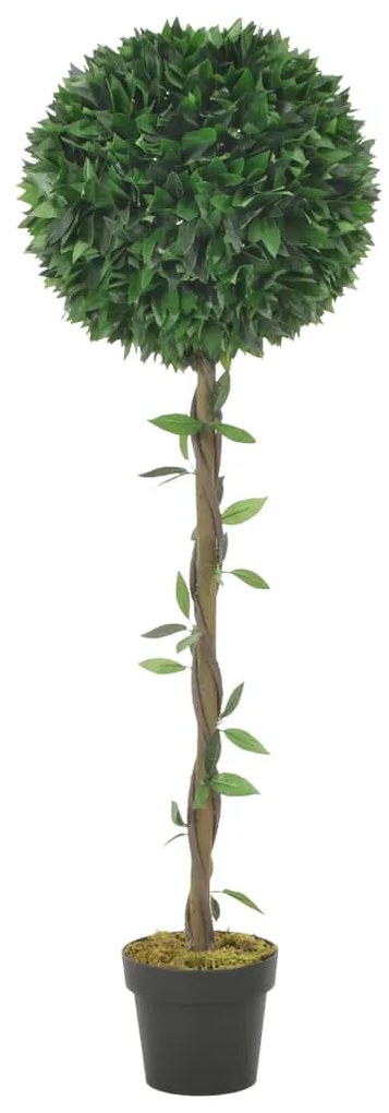280200 vidaXL Umělá rostlina vavřín s květináčem zelená 130 cm