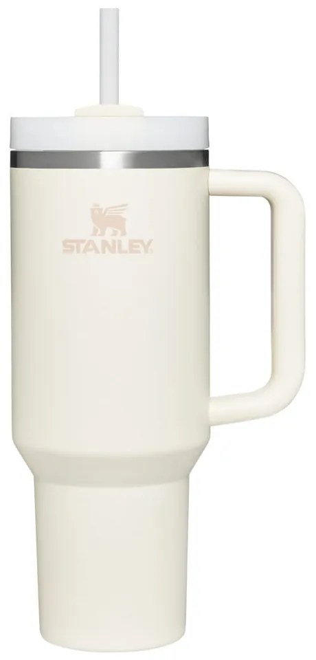 Krémová termoska s brčkem z nerezové oceli 1,18 l Quencher H2.0 FlowState Tumbler Cream – Stanley