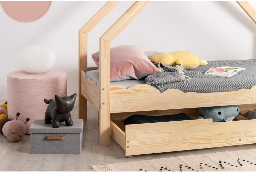 Adeko Dětská postel domeček Loca D Velikost postele: 140x70 cm Barva: dekor přírodní dřevo přírodní