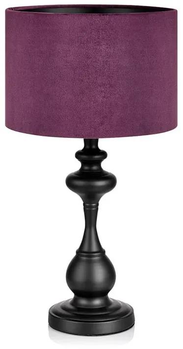 Markslojd 107370 CONNOR - Stolní moderní lampa s fialovým textilním stínidlem , výška 45cm