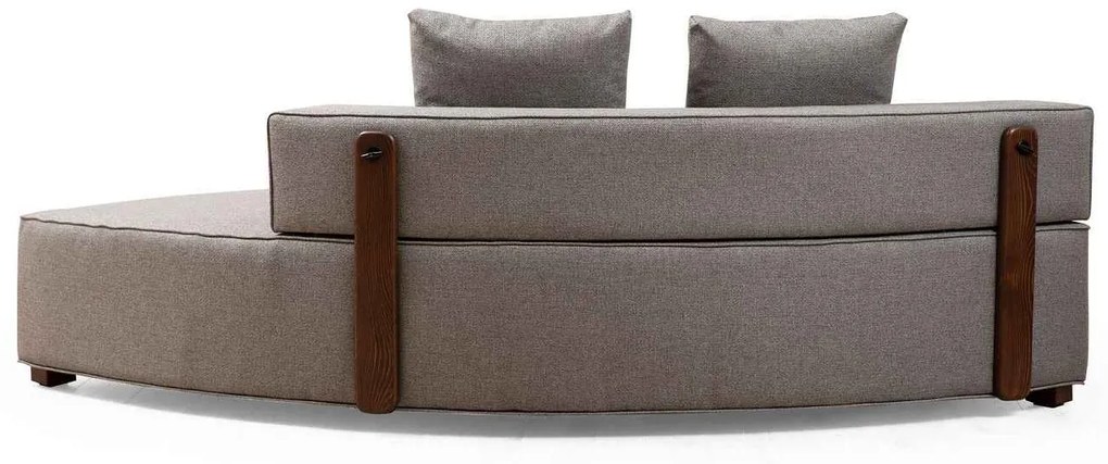 Designová rohová sedačka Galatea 180 cm šedá - levá