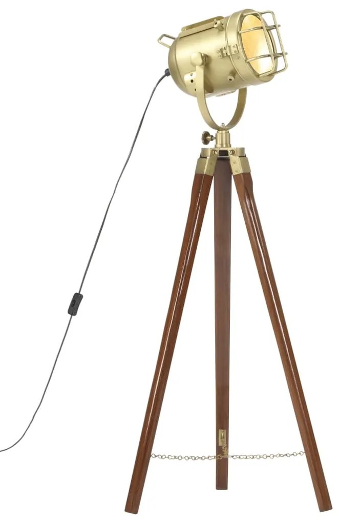Stojací lampa na stativu masivní mangovníkové dřevo 97 cm 286109