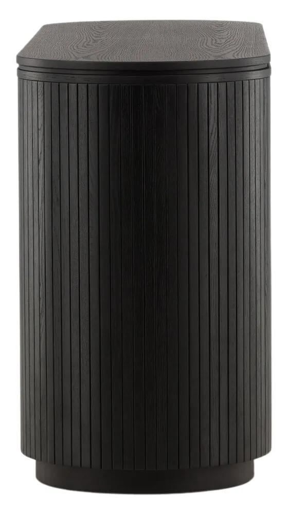 Skříňka Fjällbacka, černá, 160x80