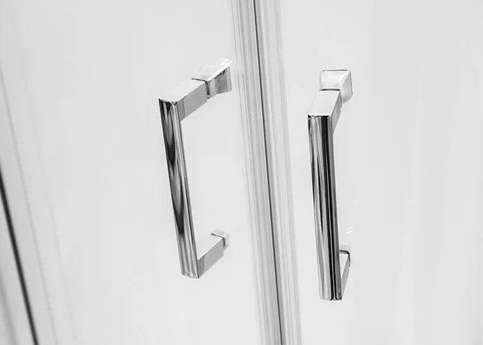 Besco Čtvrtkruhový sprchový kout MODERN HR 80x80 (90x90), výška 185 cm Rozměry (cm): 90x90, Barva profilů a typ výplně: profily: chrom, výplň: transparent