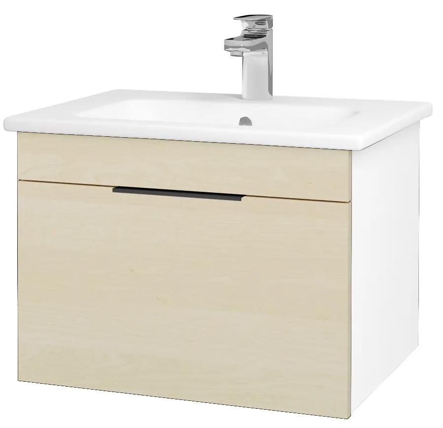 Dřevojas Koupelnová skříň ASTON SZZ 60 Varianta: N01 Bílá lesk / Úchytka T03 / IND Individual