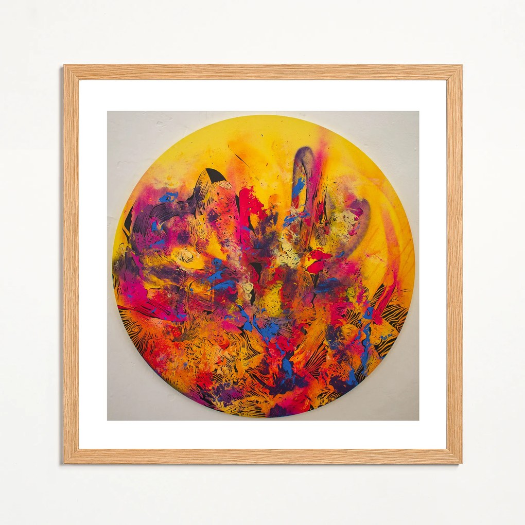 Dosy Doss | Počátek Rám: Bílý, Velikost: 50 x 50 cm