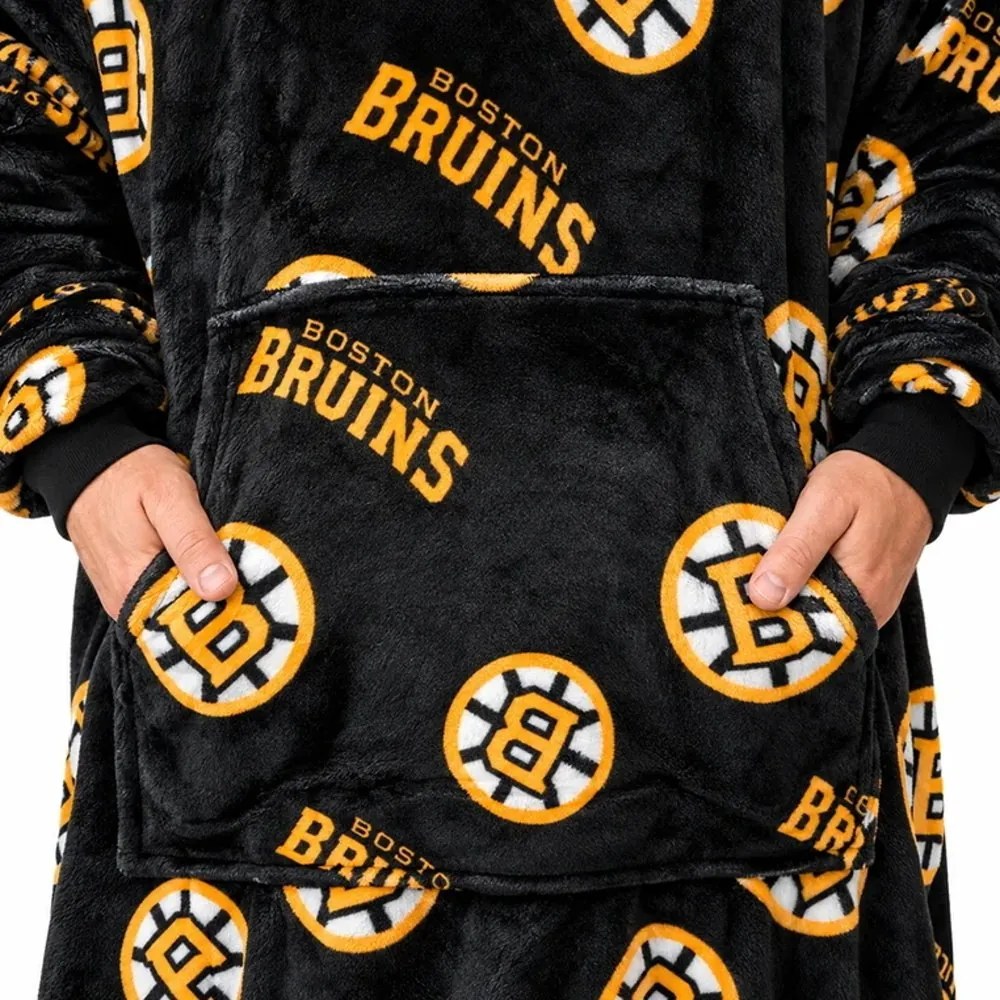 Mikinová televizní deka NHL Boston Bruins - vel. XL