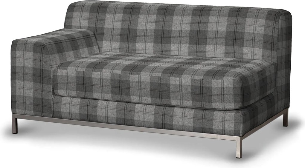 Potah na pohovku IKEA , levé provedení Kramfors 2-místná barva šedá látka pletený vzor, vzorované