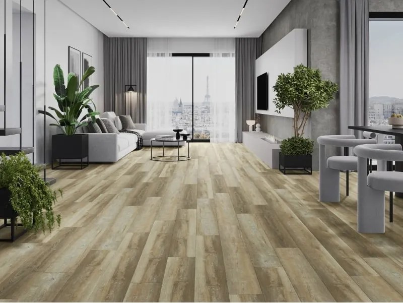 Mexen West Orange vzorek vinylových panelů SPC 6,5 mm, podložka IXPE 1,5 mm, 4 V-spáry, Dub - F1009-S