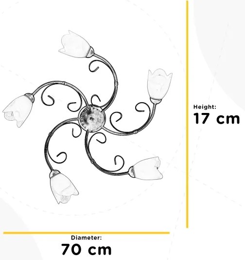 ONLI - Stropní svítidlo ODINO 5xE14/6W/230V