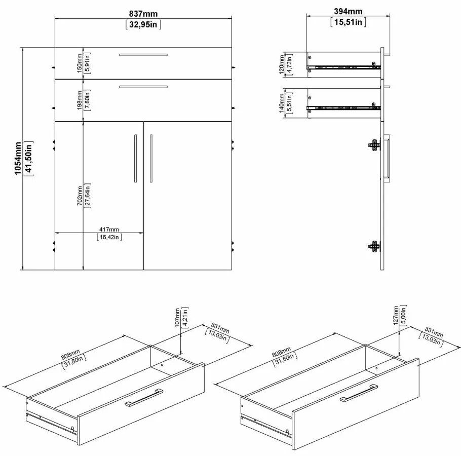 Tvilum Knihovna Office 80400/105 bílá