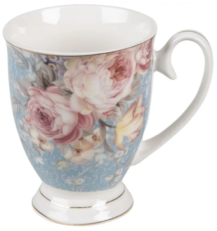 Porcelánový hrnek se zlatou linkou Peony Rosé – 300 ml