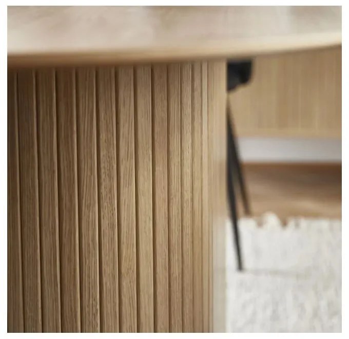 Jídelní stůl s deskou v dubovém dekoru 95x180 cm Nola - II. jakost – Unique Furniture