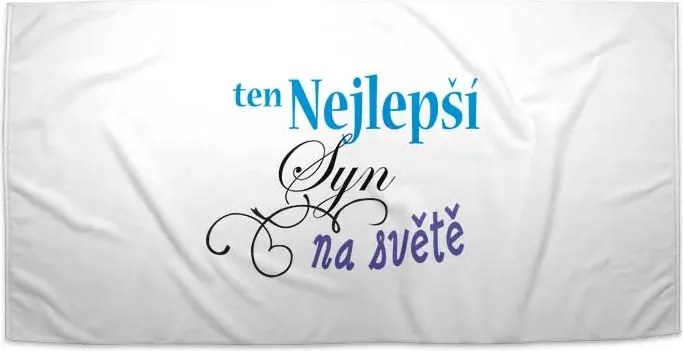 Sablio Ručník Ten nejlepší syn na světě - 70x140 cm