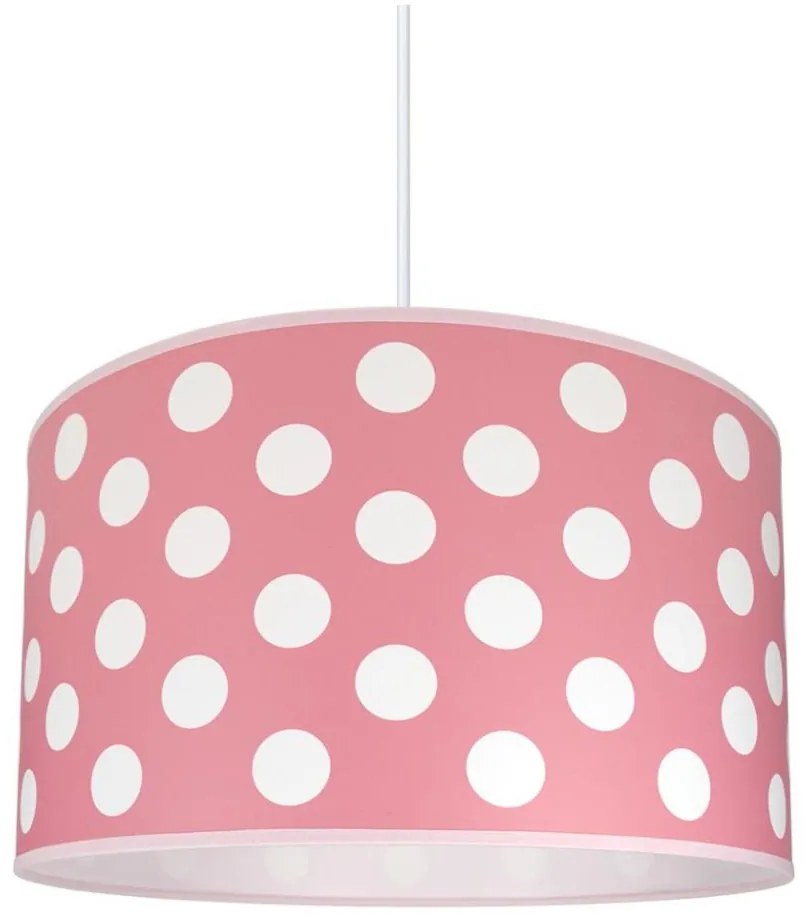 Dětský lustr DOTS PINK 1xE27/60W/230V