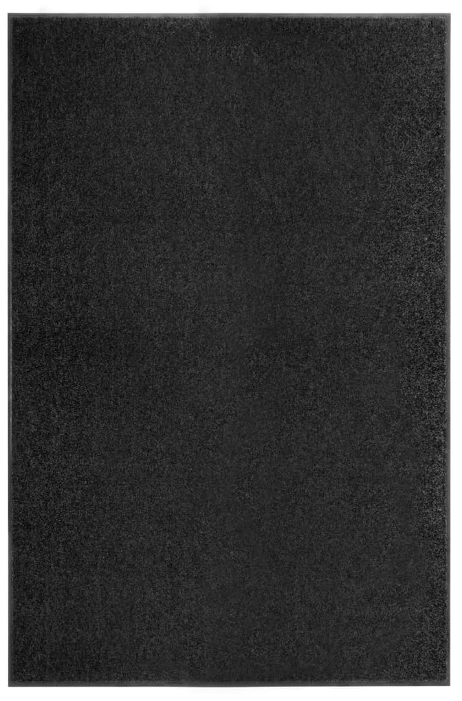 323414 vidaXL Rohožka pratelná černá 120 x 180 cm