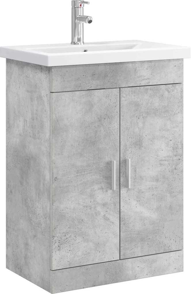 Sada koupelnového nábytku Betonově šedá 61 x 40 x 84,5 cm 3404353