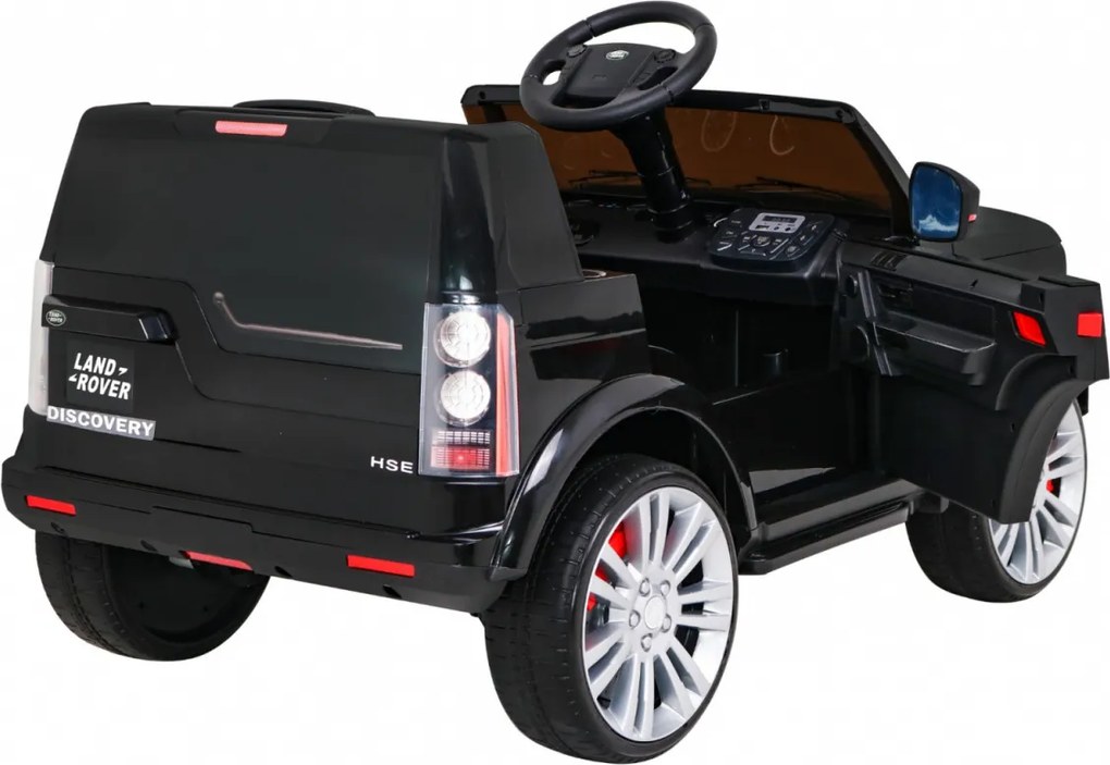 Ramiz Land Rover Discovery elektrické auto pro děti černé SUV + dálkové ovládání