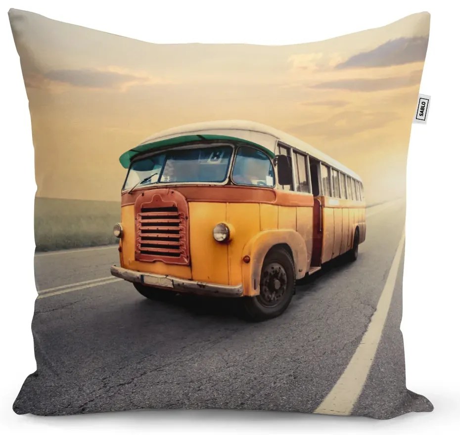 Sablio Polštář Autobus veterán - 50x50 cm