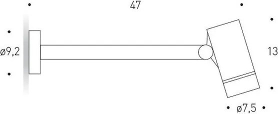 PANIT EST754 SHOOT na tyči antracitová 230V COB LED 8W 30° IP65 3000K - PAN INTERN.