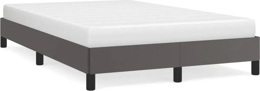 Rám postele bez matrace šedý 120x190 cm umělá kůže 3269623