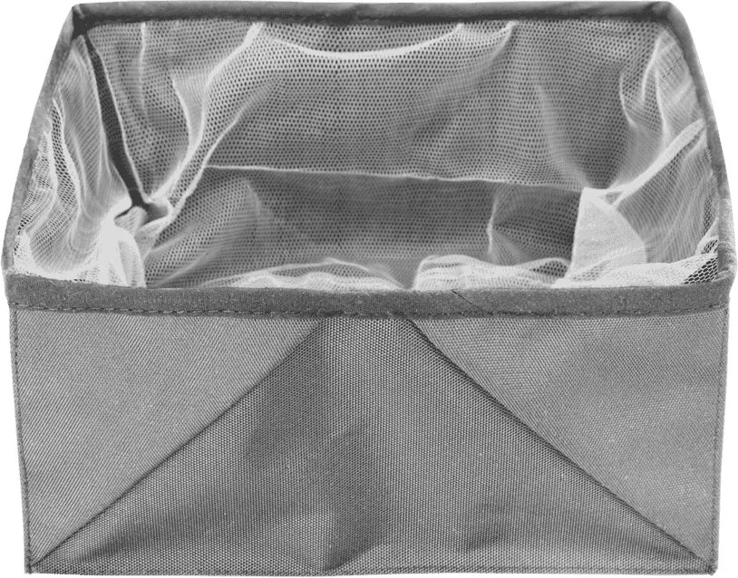 METALTEX Textilní košík na ovoce a zeleninu se síťkou FRESHLINE - 23 x 23 cm, šedý