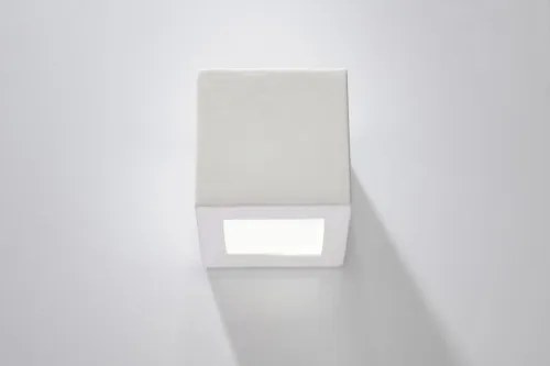 Nástěnné keramické svítidlo SOLLUX Leo E27 1x60W bez zdroje SL.0005 bílá