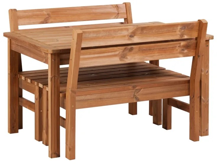 PROWOOD Dřevěný zahradní Nábytek SET M4 - stůl + 2 x lavice