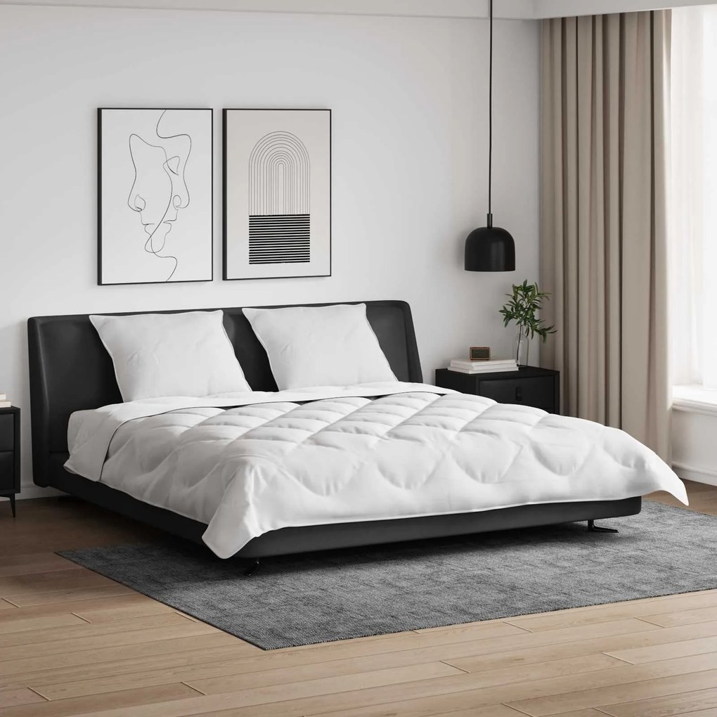 Duvet s polštáři s polštářem 3 ks Bílá Mikrovlákno 3378093