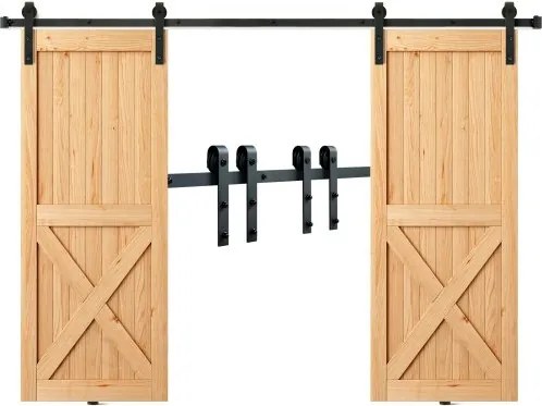 Hardwarová sada posuvných dveří stodoly 2,4 m, 149,7 kg