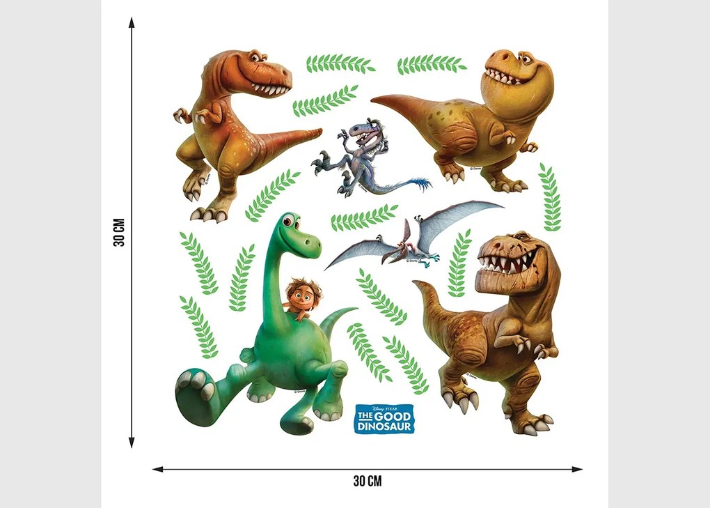 Dětská samolepka na zeď Hodný Dinosaurus, Disney | 30 x 30 cm | DDKS 1094