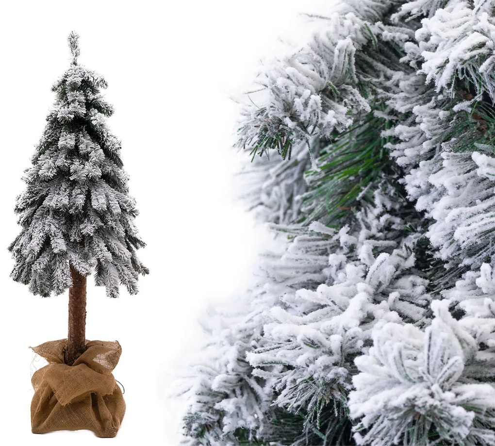 Foxigy Vánoční stromek na pařezu Smrk horský 150cm Snowy