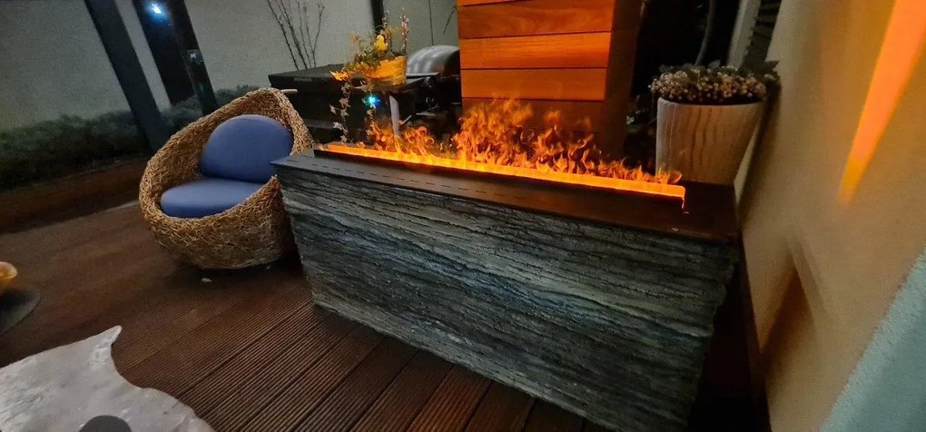 Water vapor fireplace -  Parní krb 1000 3D hloubka 300mm